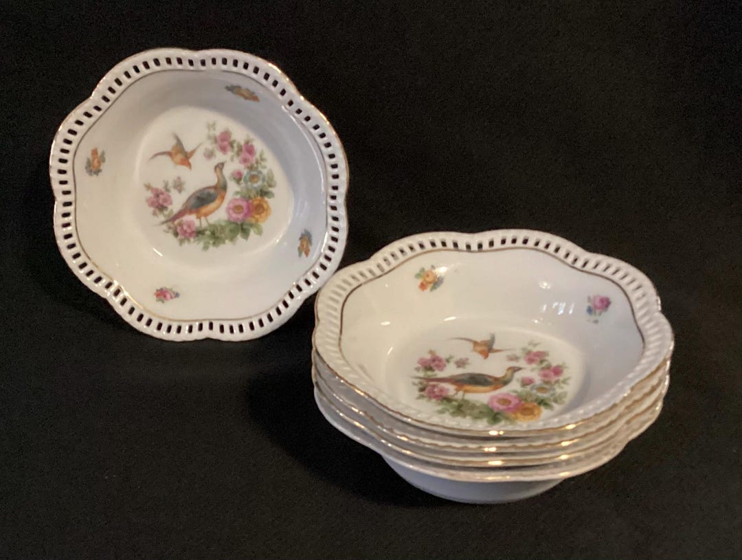 Vintage Set of Five Schumann Arzberg Bavaria Phoenix Pattern Pheasant ...