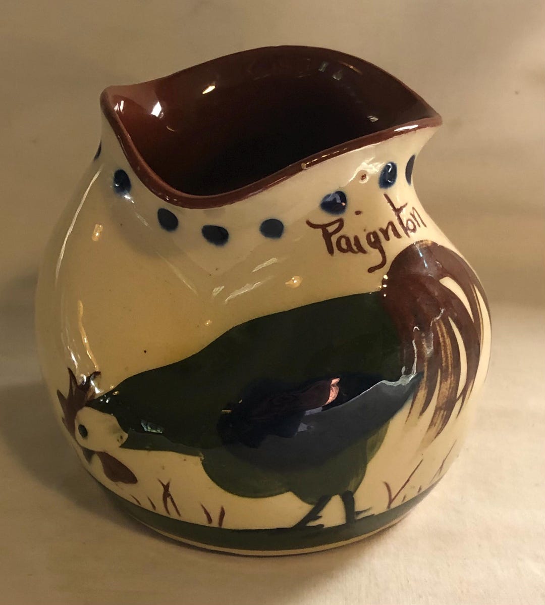 Antique Torquay Pottery Motto Ware Look Before You Leap Paignton ...