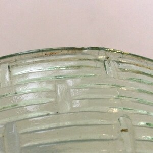 Vintage Green Depression Glass Basket Weave Pattern Two Handled Bowl - Etsy