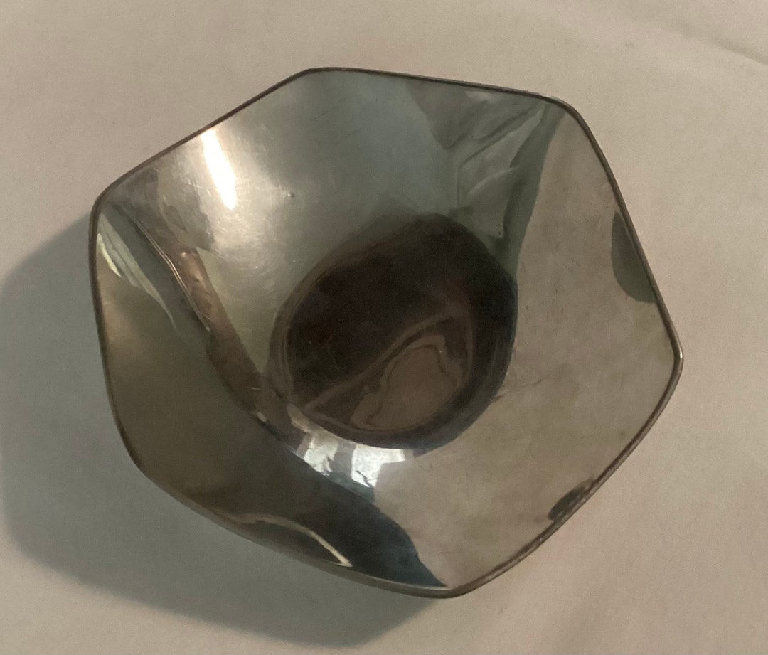 Vintage Frances Felton Mid Century Modern Pewter Octagonal Small Dish ...