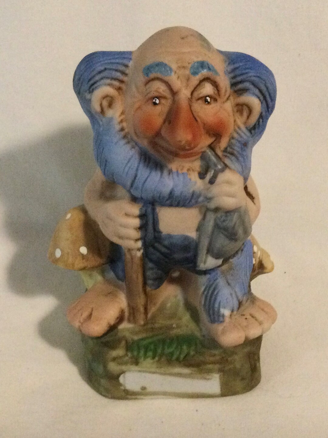 Vintage Porcelain Troll Figurine - Etsy