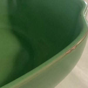 Vintage Hall Pottery Green Ceramic Serving Bowl # 1222 - Etsy