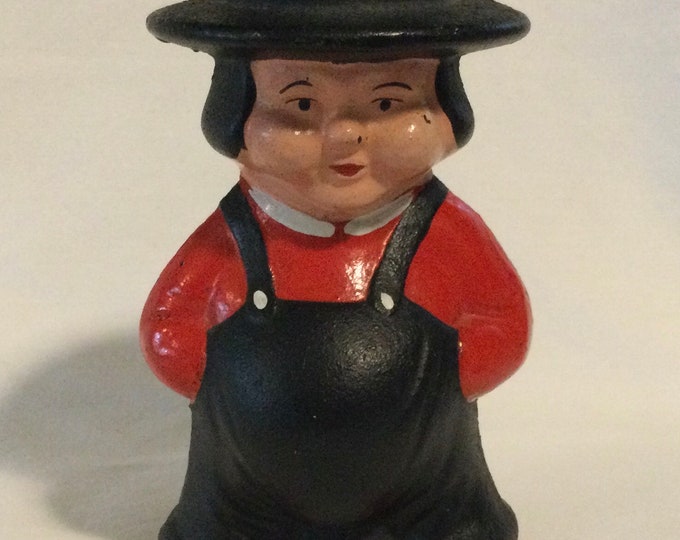 Vintage Dalecraft Cast Iron Amish Man Coin Bank - Etsy