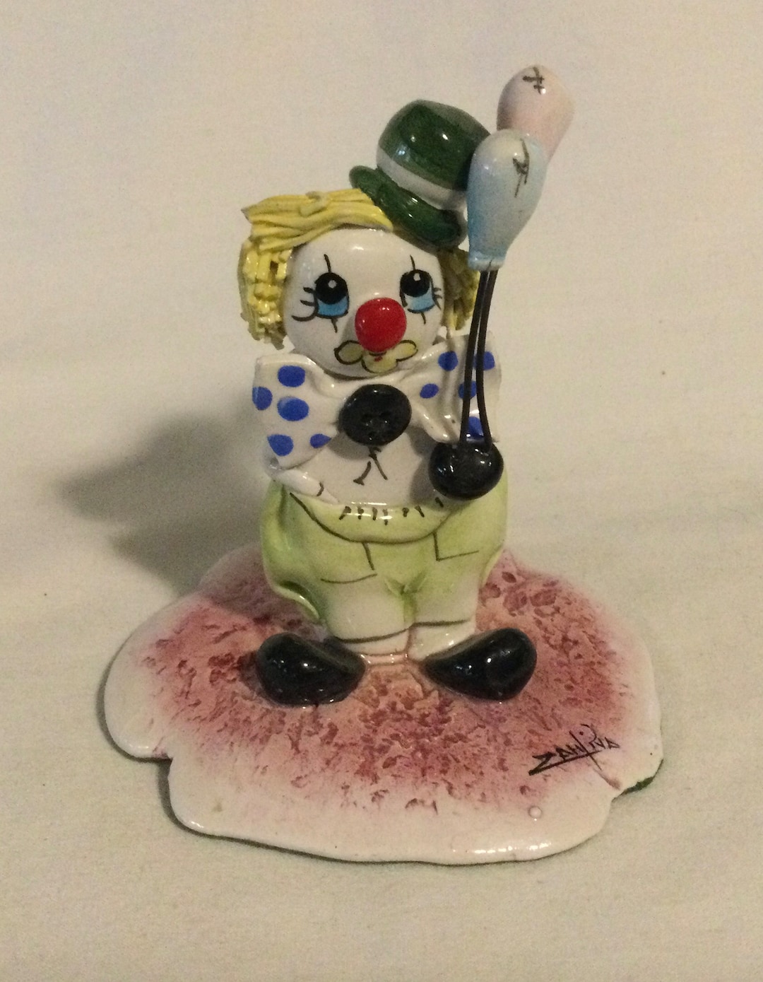 Vintage Zampiva Italian Ceramic Clown With Balloons Ceramic Figurine - Etsy