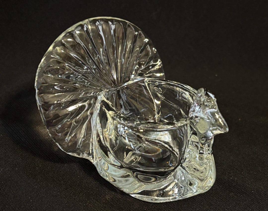 Vintage Avon Glass Thanksgiving Turkey Votive Holder - Etsy