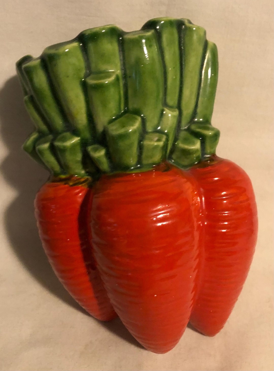 Vintage Ceramic Carrot Shaped Wall Pocket - Etsy