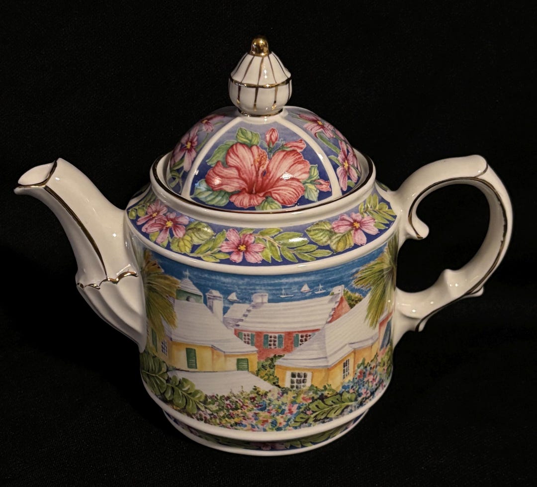 Vintage Sadler Bermuda Island Teapot - Etsy