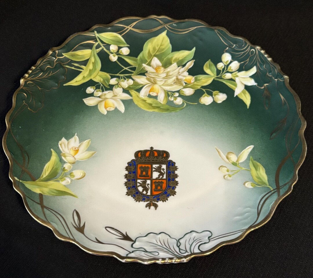 Antique Imperial Hand Painted Austrian Orange Blossom W/ St Augustine ...