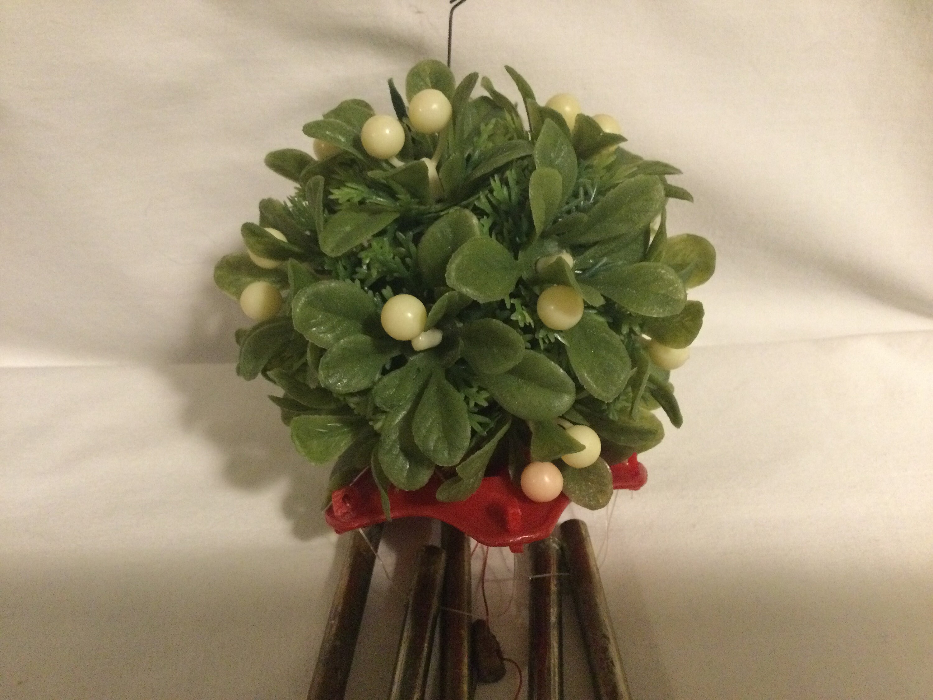 Vintage Christmas Hong Kong Plastic Mistletoe Ball Windchime - Etsy