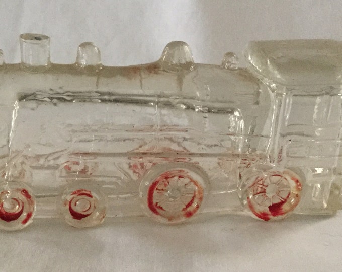 Antique Victory Glass Double Window Locomotive Train 888 Candy ...