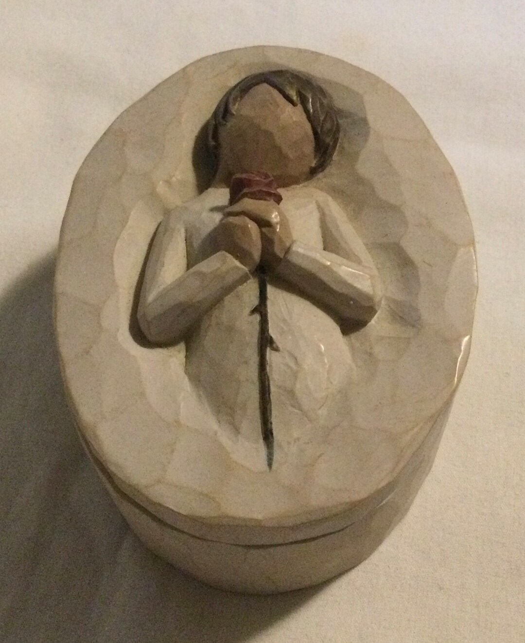 Vintage Willow Tree Loving Angel Keepsake Box - Etsy