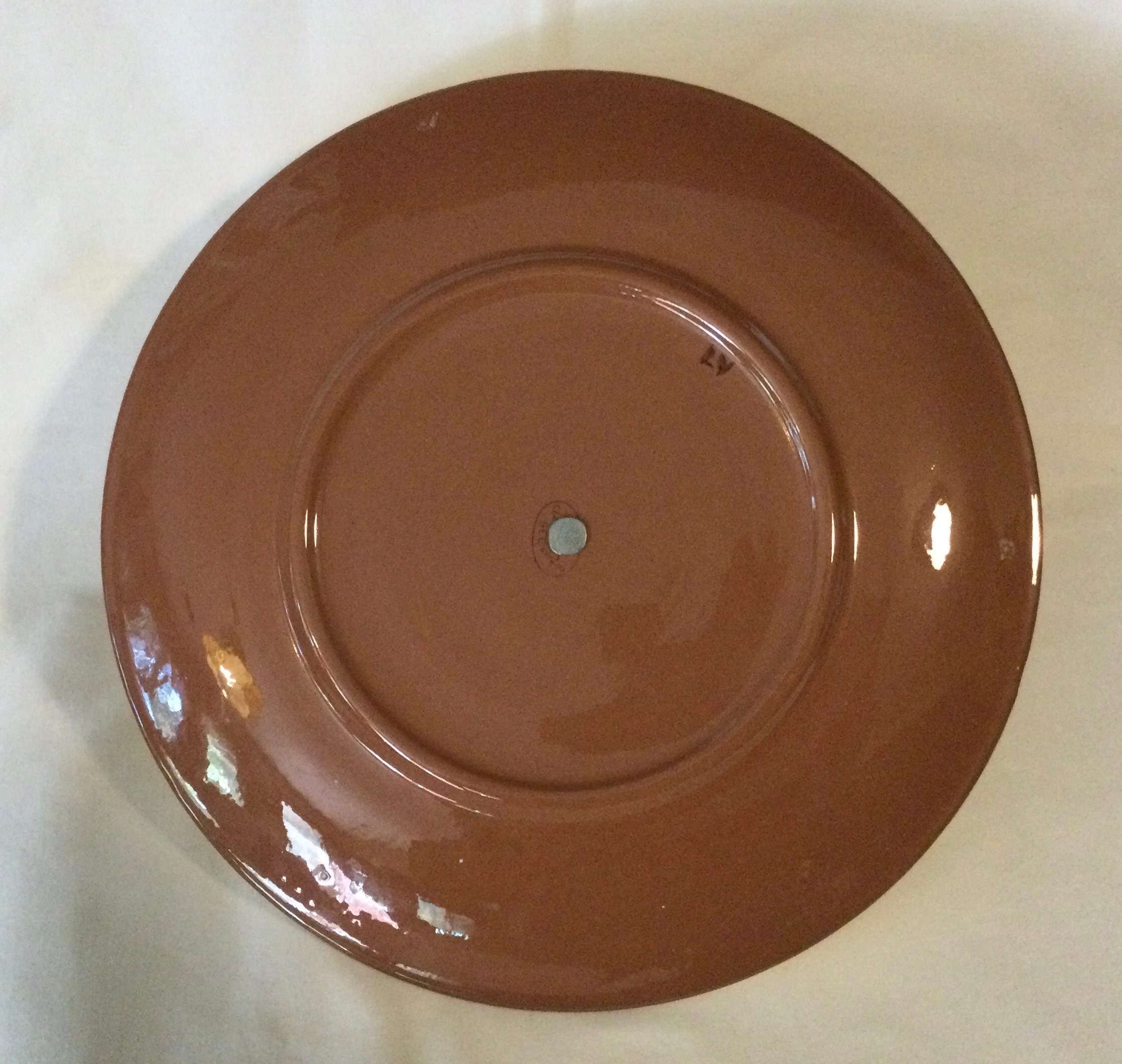 Vintage Stangl Ceramic Yellow Plate W/center Metal Handle - Etsy