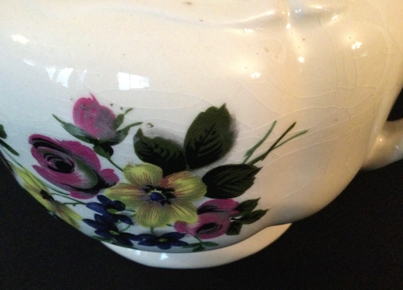 Vintage Arthur Wood England Floral Pattern Porcelain Teapot - Etsy