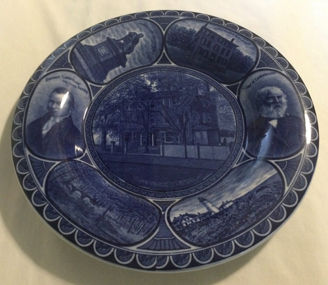 Antique Staffordshire Flow Blue Rowland and Marsellus T F Foss ...