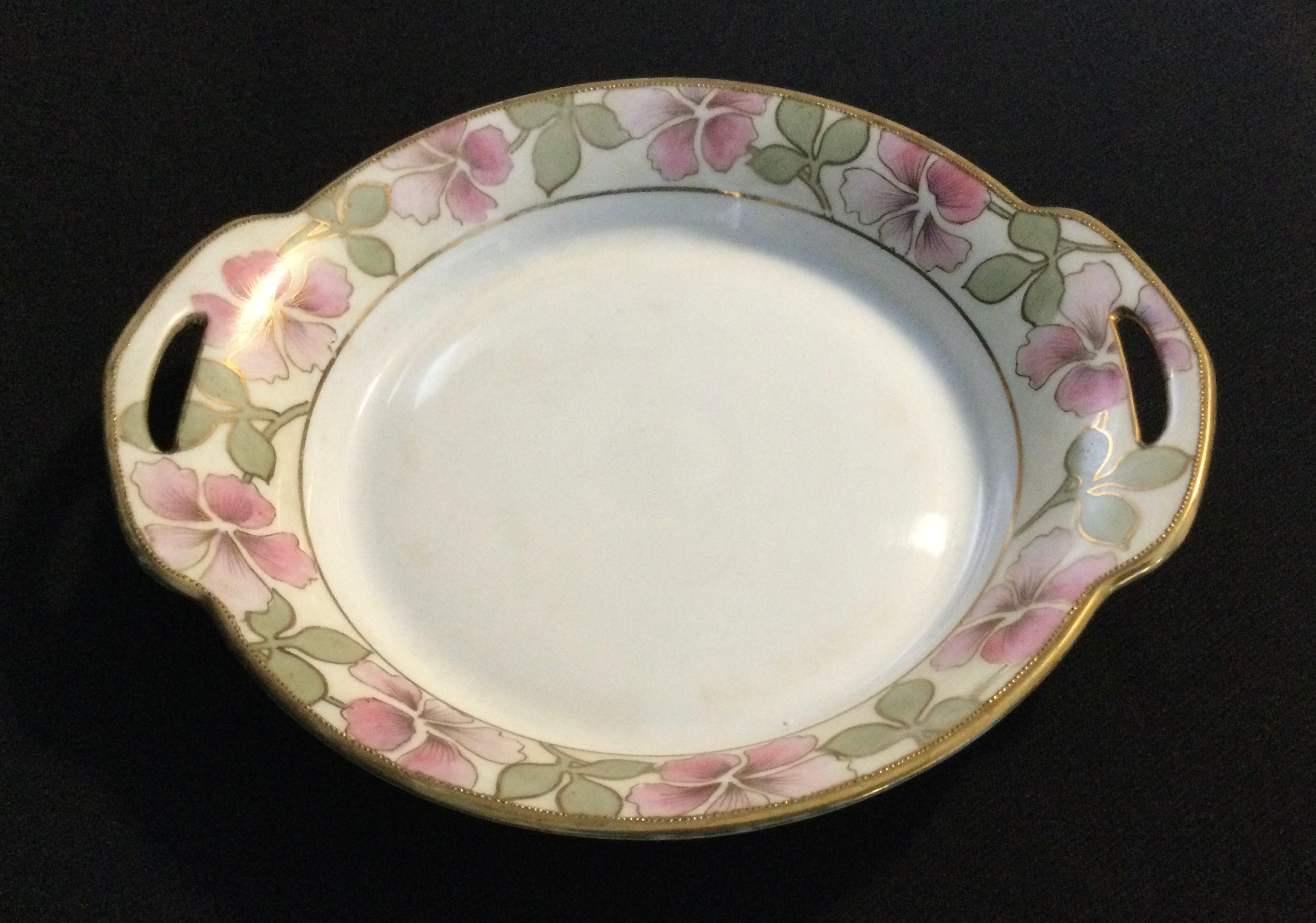 Vintage Nippon Hand Painted Purple Floral Pattern Two Handled - Etsy ...