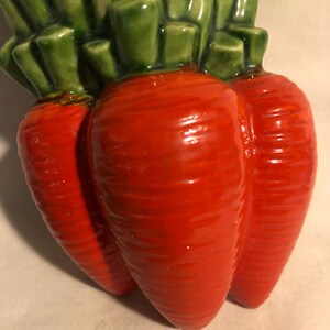 Vintage Ceramic Carrot Shaped Wall Pocket - Etsy