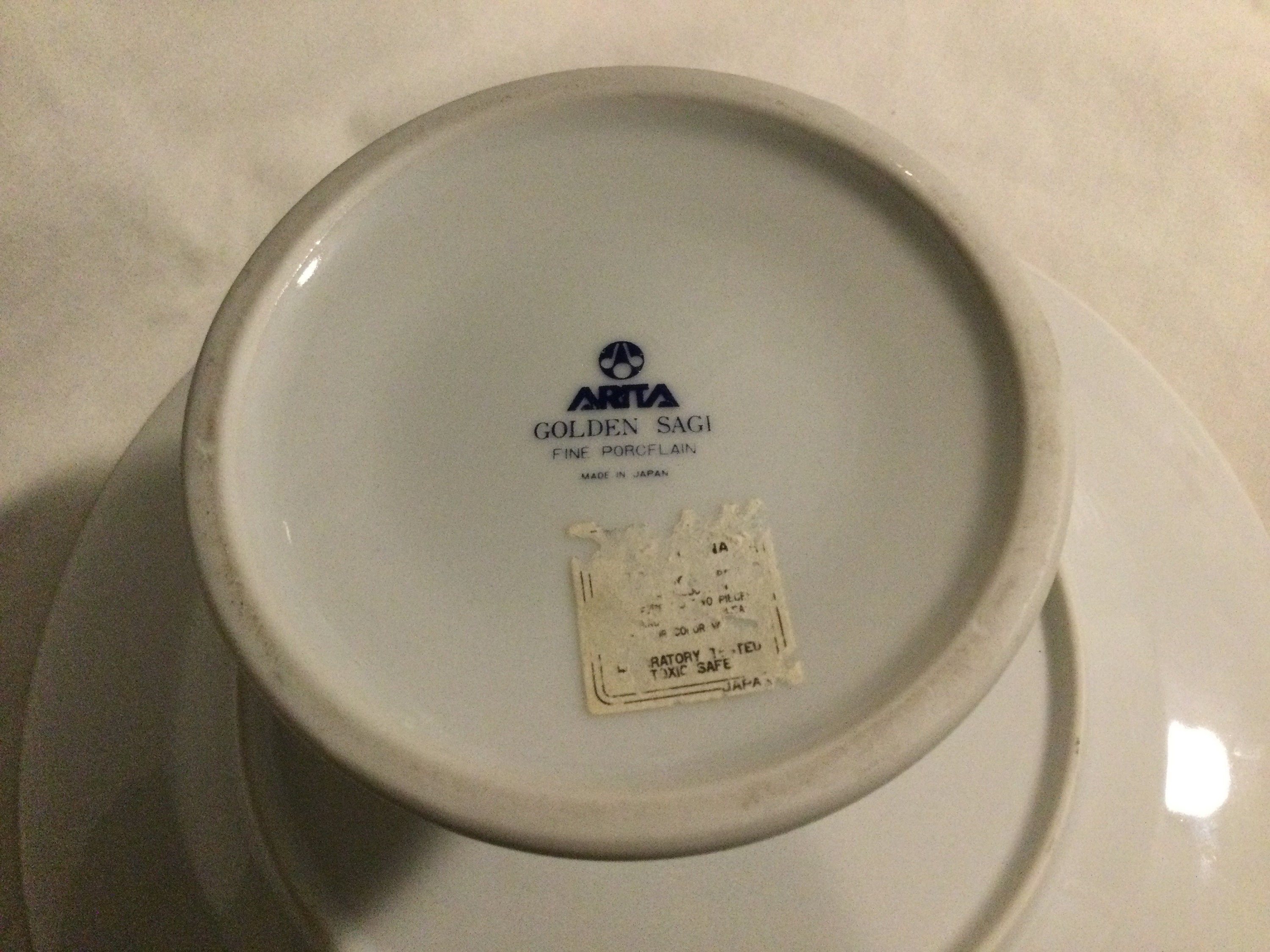 Arita Golden Sagi Japanese Porcelain Footed Plate W/ Colorful - Etsy