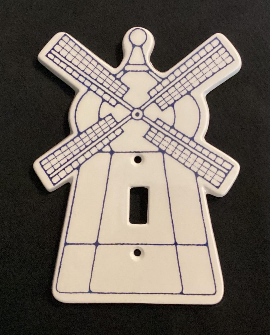 Vintage Dansk for Kids Porcelain Windmill Light Switch Cover - Etsy