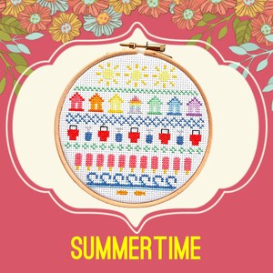 Modern Cross Stitch Pattern - Summertime - Etsy UK