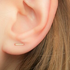 Double Piercing -double Lobe Earring-double Post Earring-two Hole ...