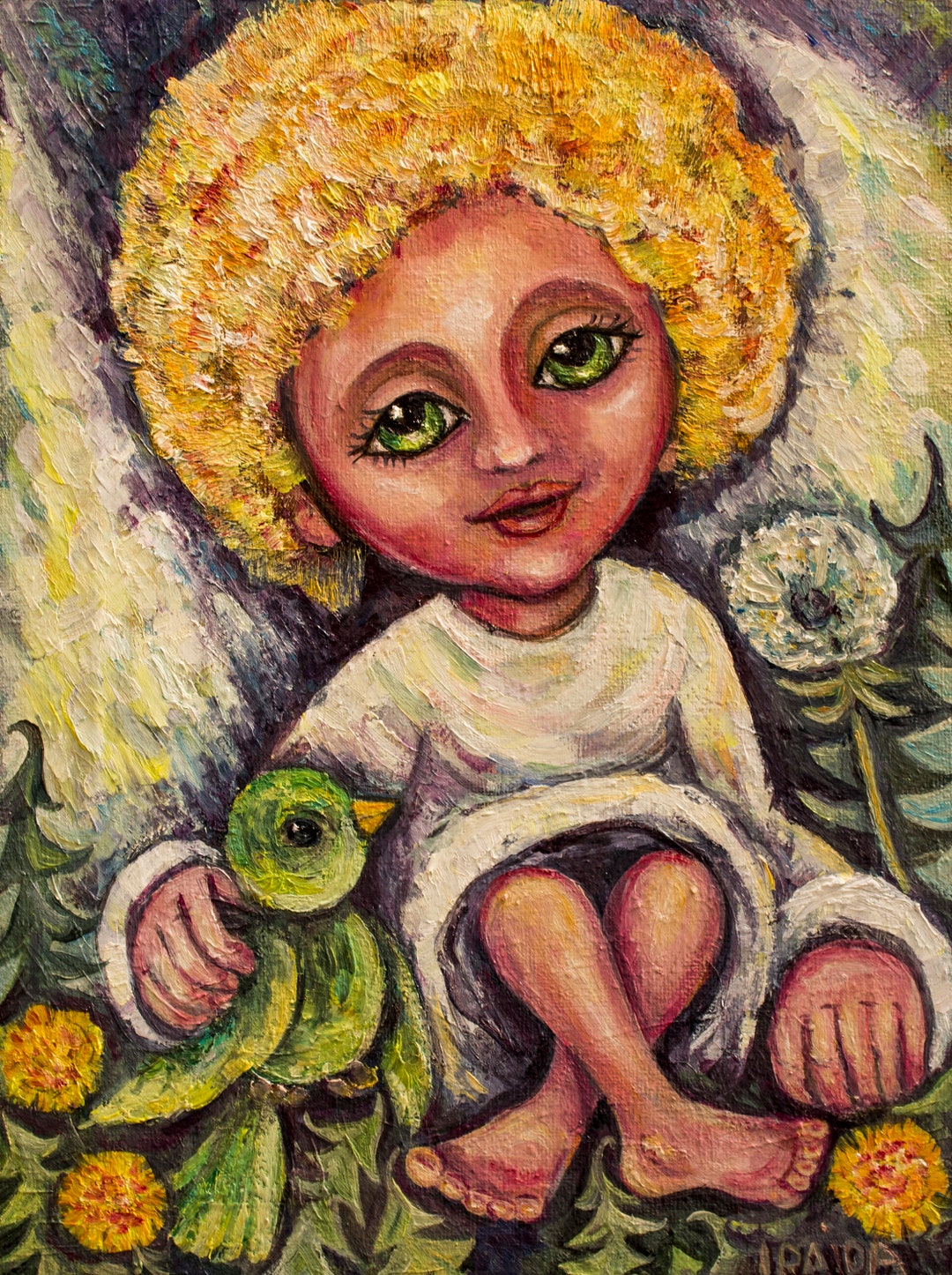 Angel of Spring Original Oil Painting on Canvas - Etsy