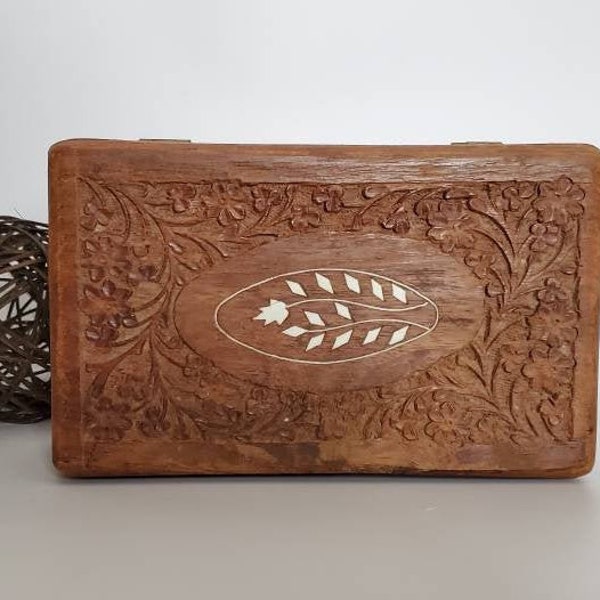Indian Rosewood Jewelry Box - Etsy