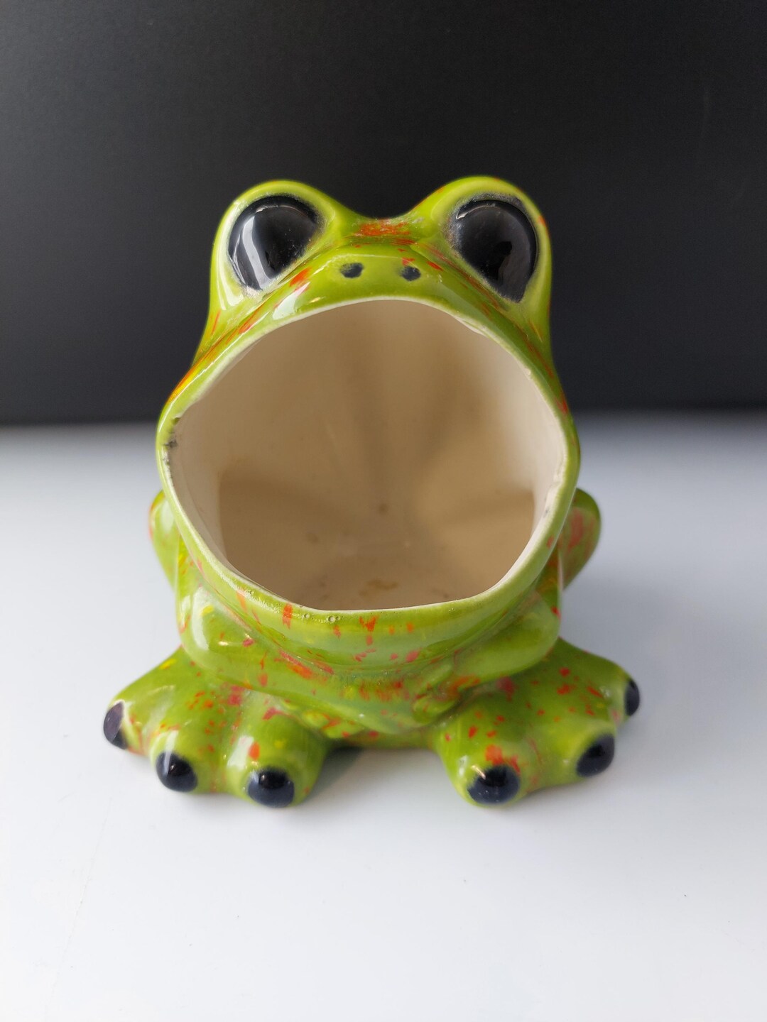 Retro Frog Kitchen Scrubbie Holder Ceramic Vintage Kitchen Gadget Decor ...