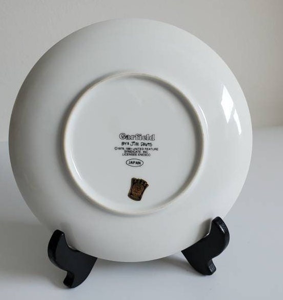 Garfield Collector Plate Vintage Cartoon Cat Memorabilia Made in Japan ...