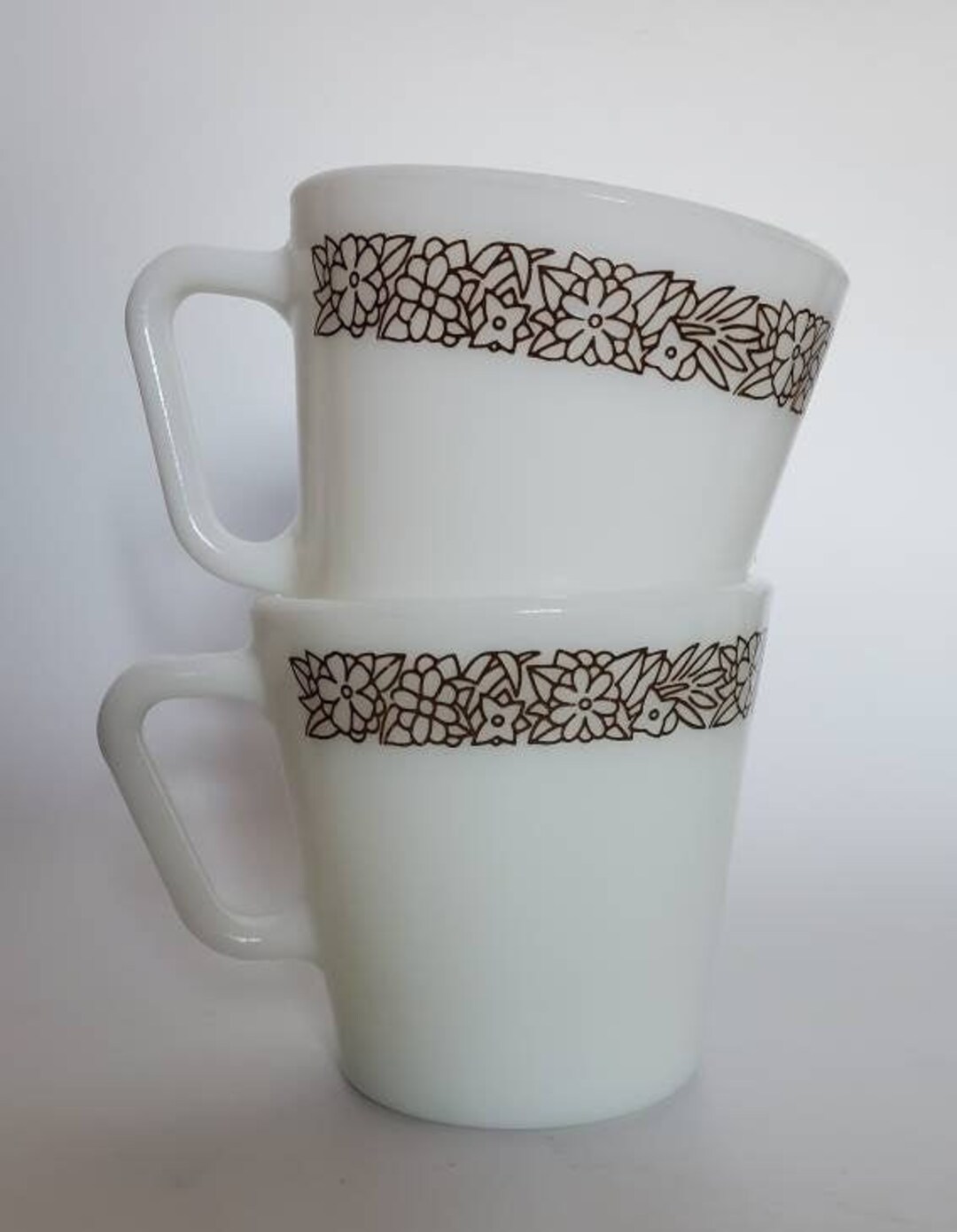 Pyrex Mugs Vintage Coffee Tea - Price is for a Set of TWO- Woodland ...