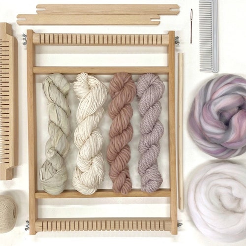 Round Weaving Beginners Kit Woven Wall Hanging Tutorial - Etsy UK