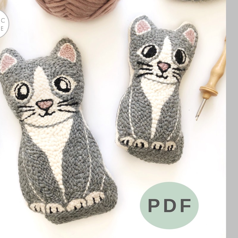 Punch Needle Cat - Etsy