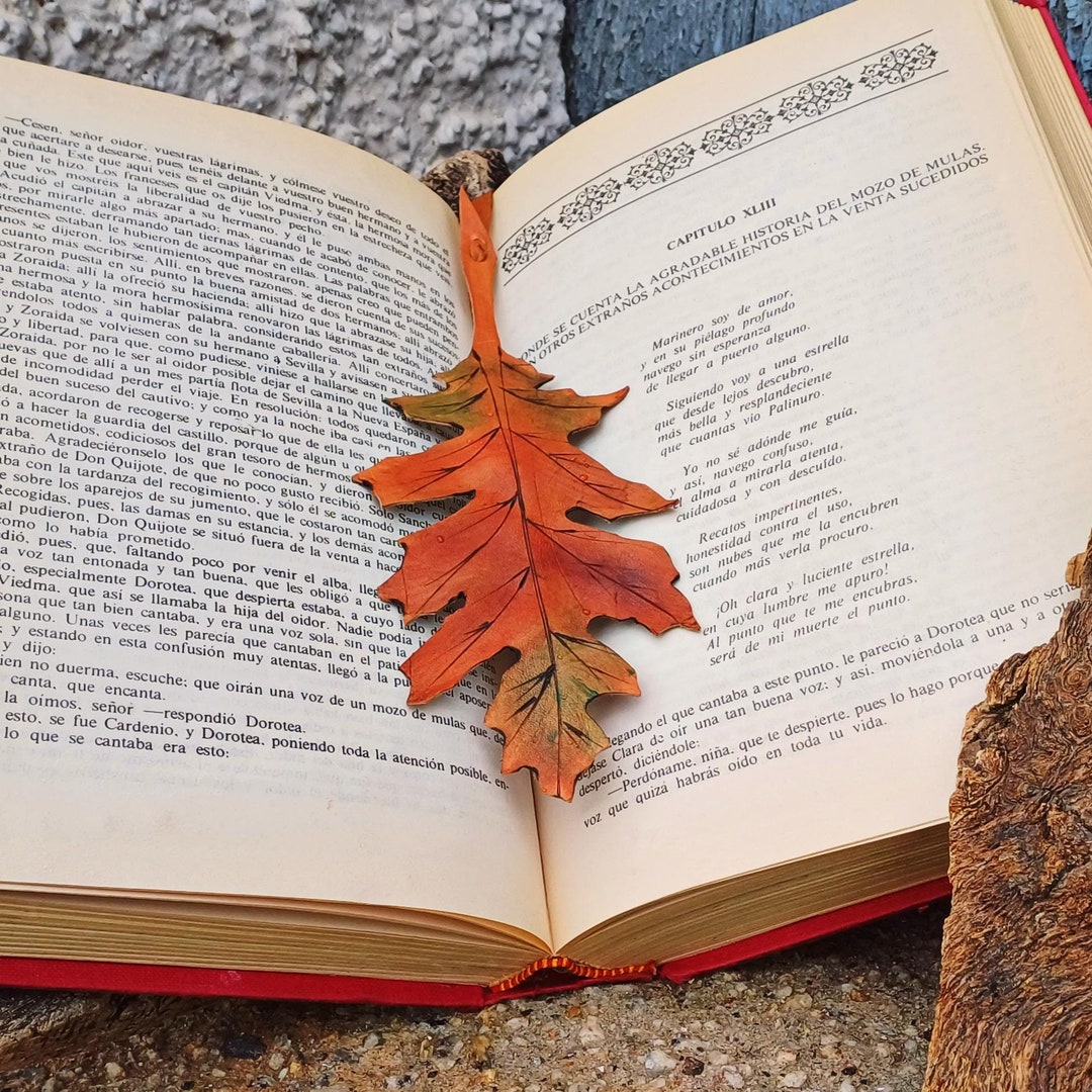 American Oak Leaf Bookmark. Leather Bookmark. Oak Leaf Bookmark. Leaf ...