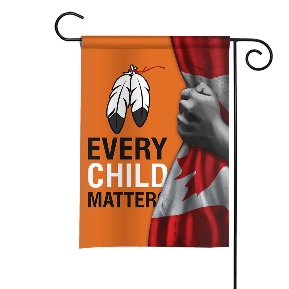 Canada Indigenous Native Orange Day Flag, Every Child Matters Garden ...
