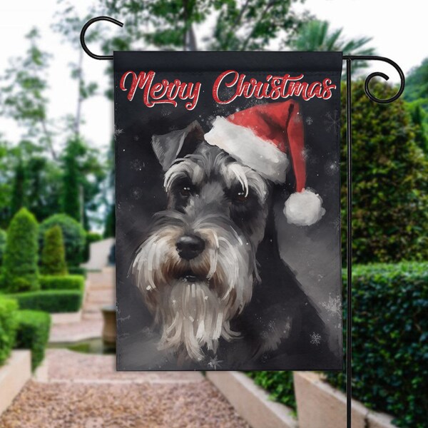 Miniature Schnauzer Garden Flag - Etsy