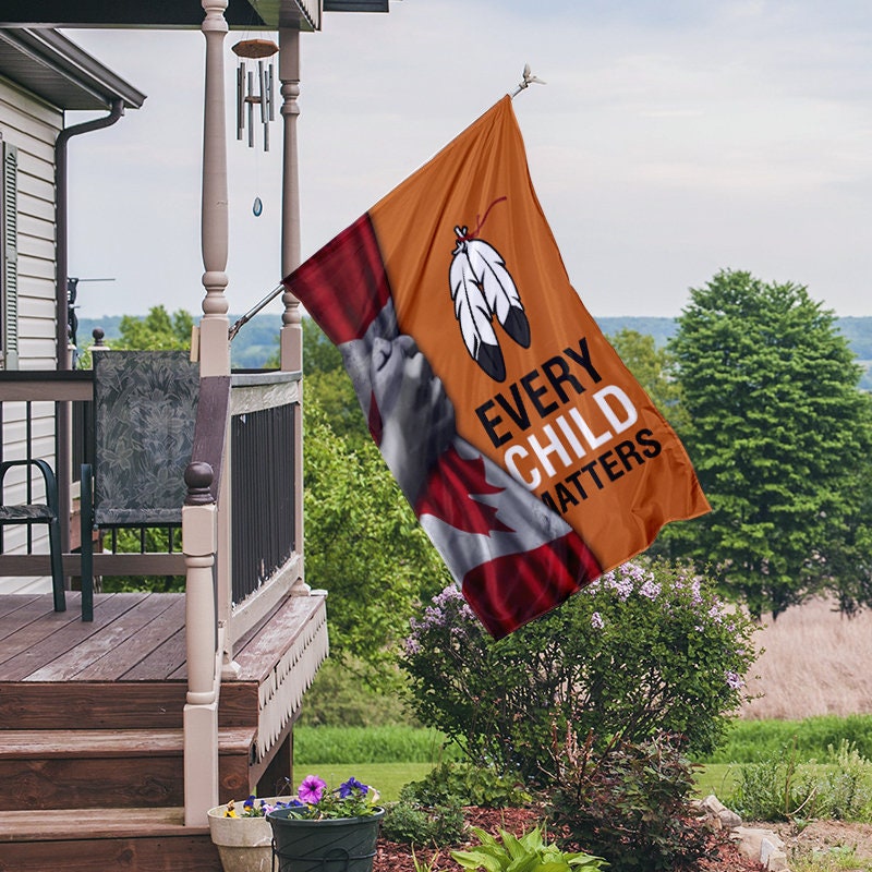 Canada Indigenous Native Orange Day Flag, Every Child Matters Garden ...