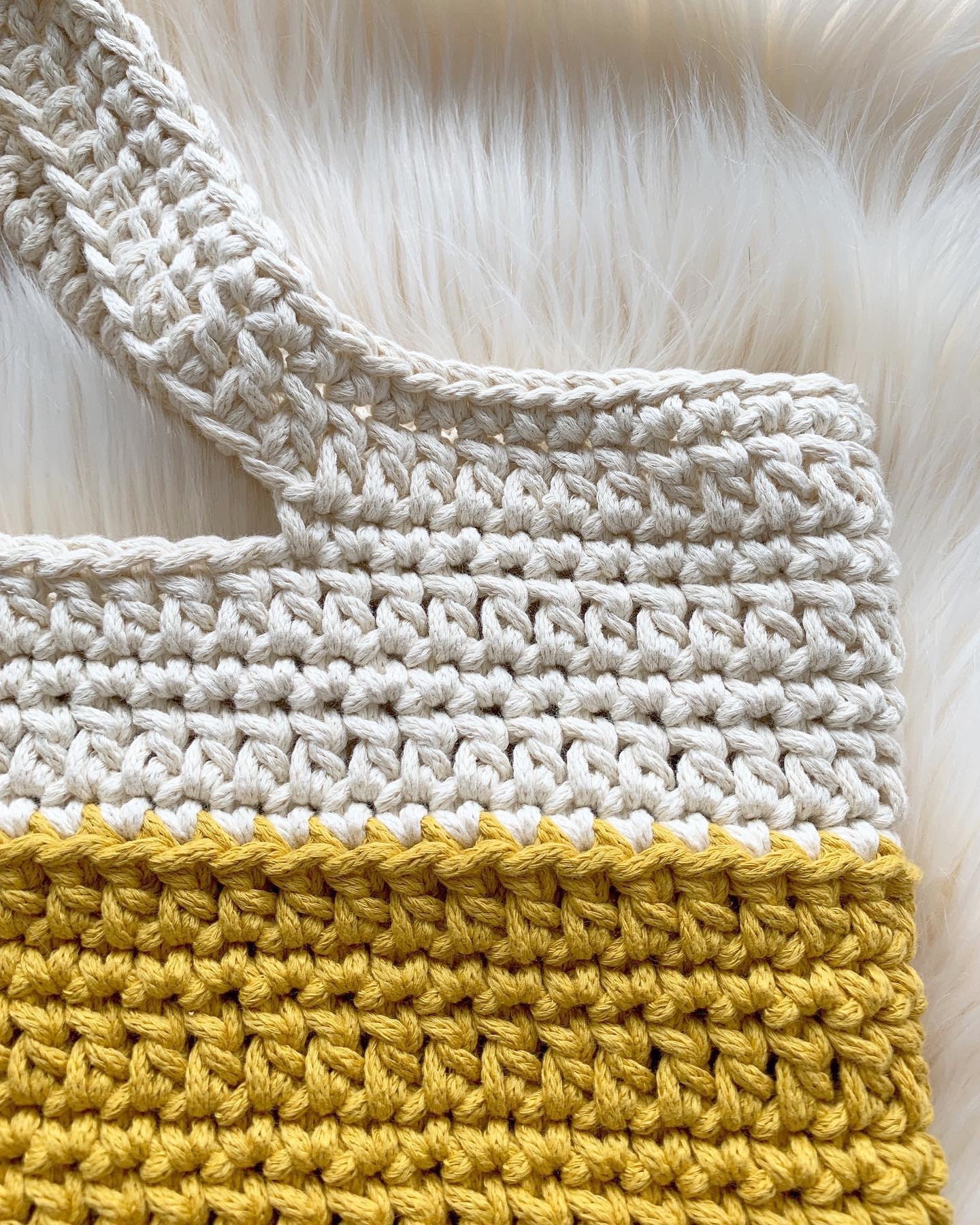 Crochet Pattern Market Style Tote Bag - Etsy
