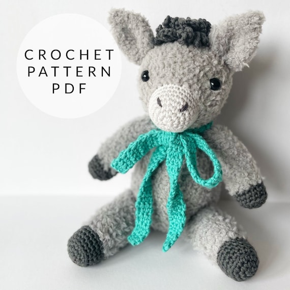Crochet Pattern Cuddly Donkey - Etsy