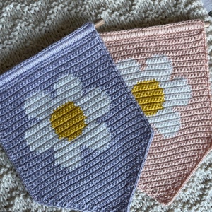 Crochet Pattern - Retro Daisy Wall Hanging - Etsy