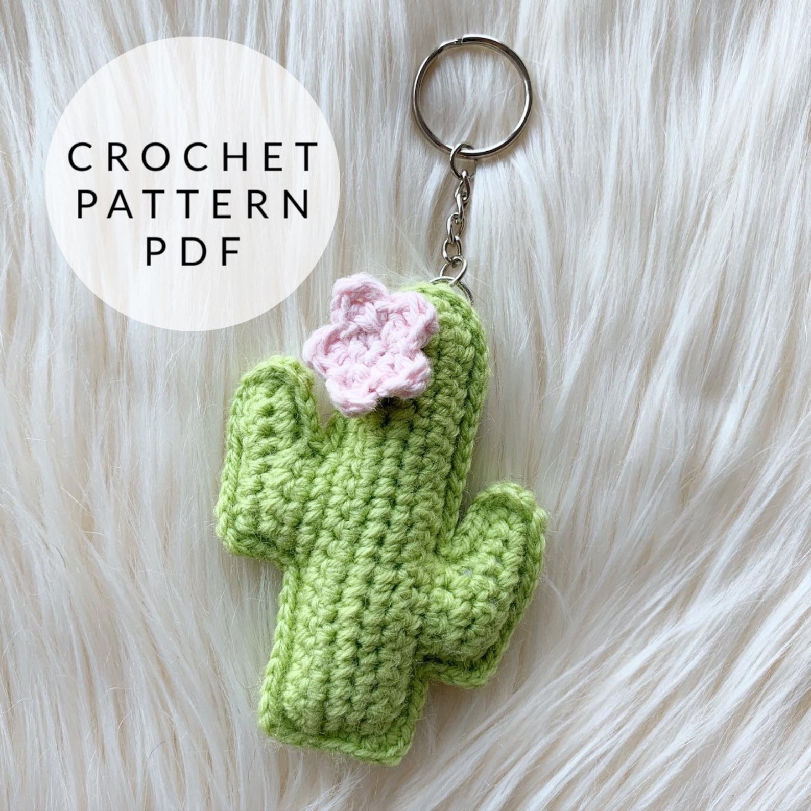 Crochet Pattern Plush Saguaro Cactus Keychain - Etsy