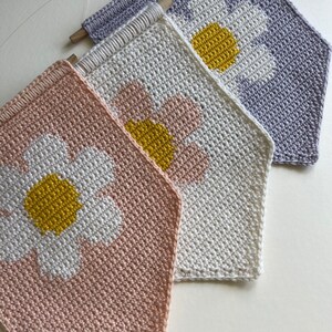 Crochet Pattern - Retro Daisy Wall Hanging - Etsy