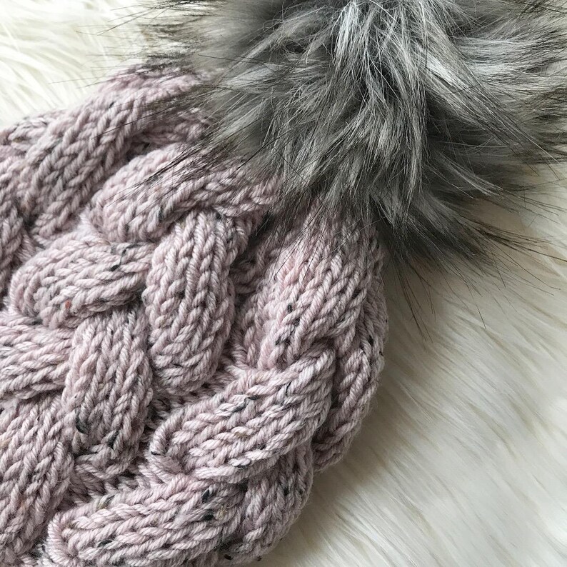 Knitting Pattern - Knitted Chunky Braided Beanie - Etsy