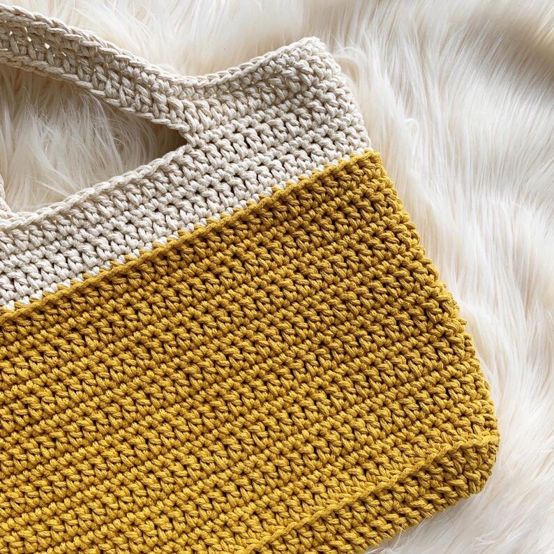 Crochet Pattern Market Style Tote Bag - Etsy