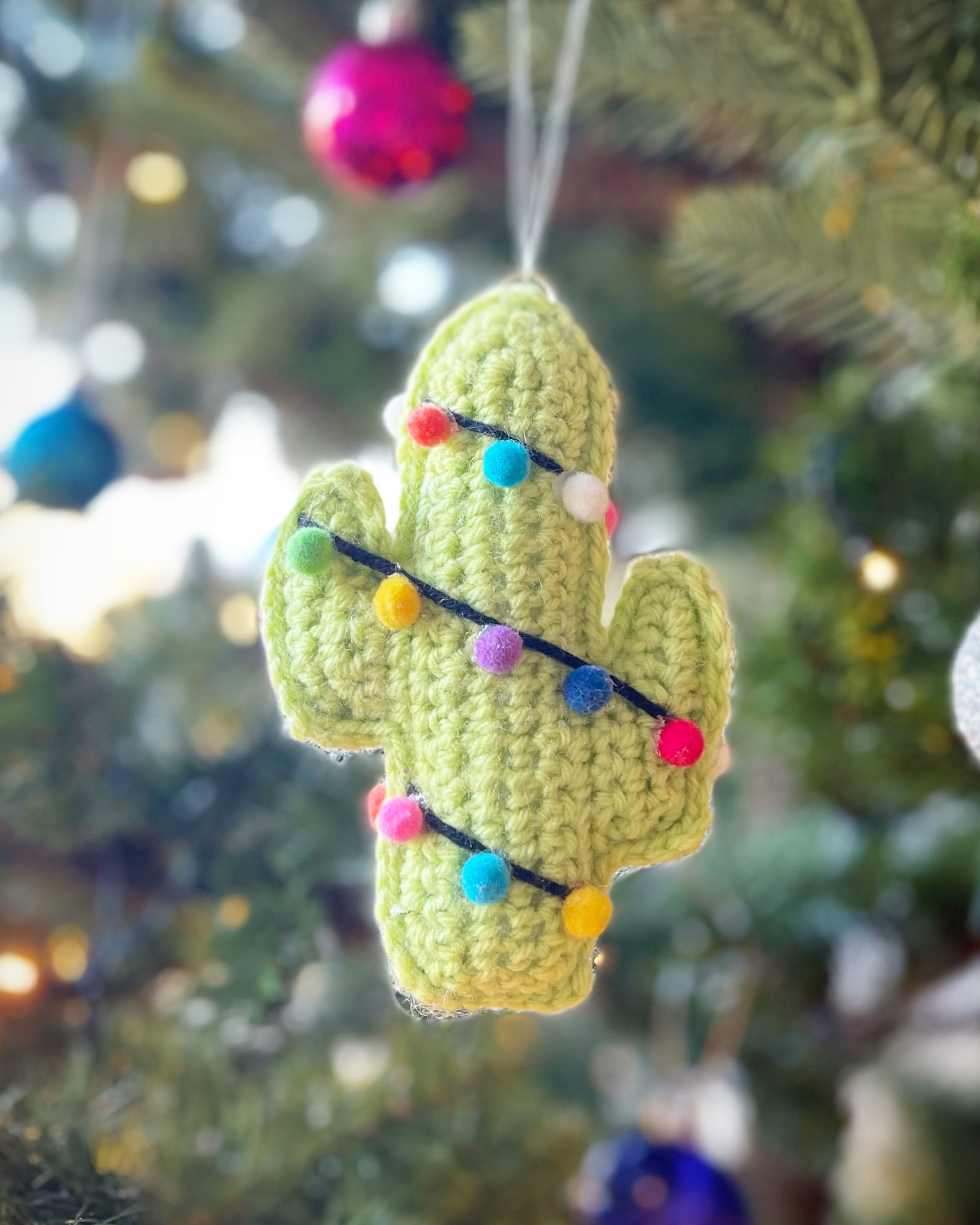Crochet Pattern Christmas Cactus Tree Decoration - Etsy