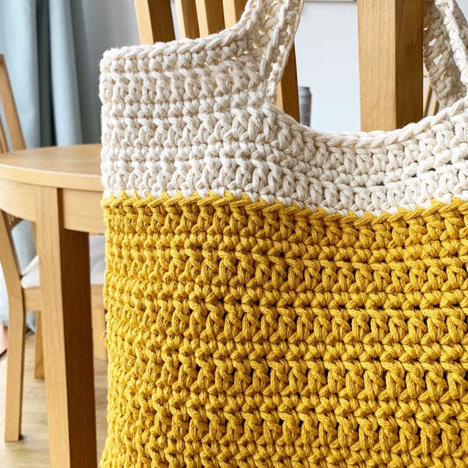 Crochet Pattern Market Style Tote Bag - Etsy