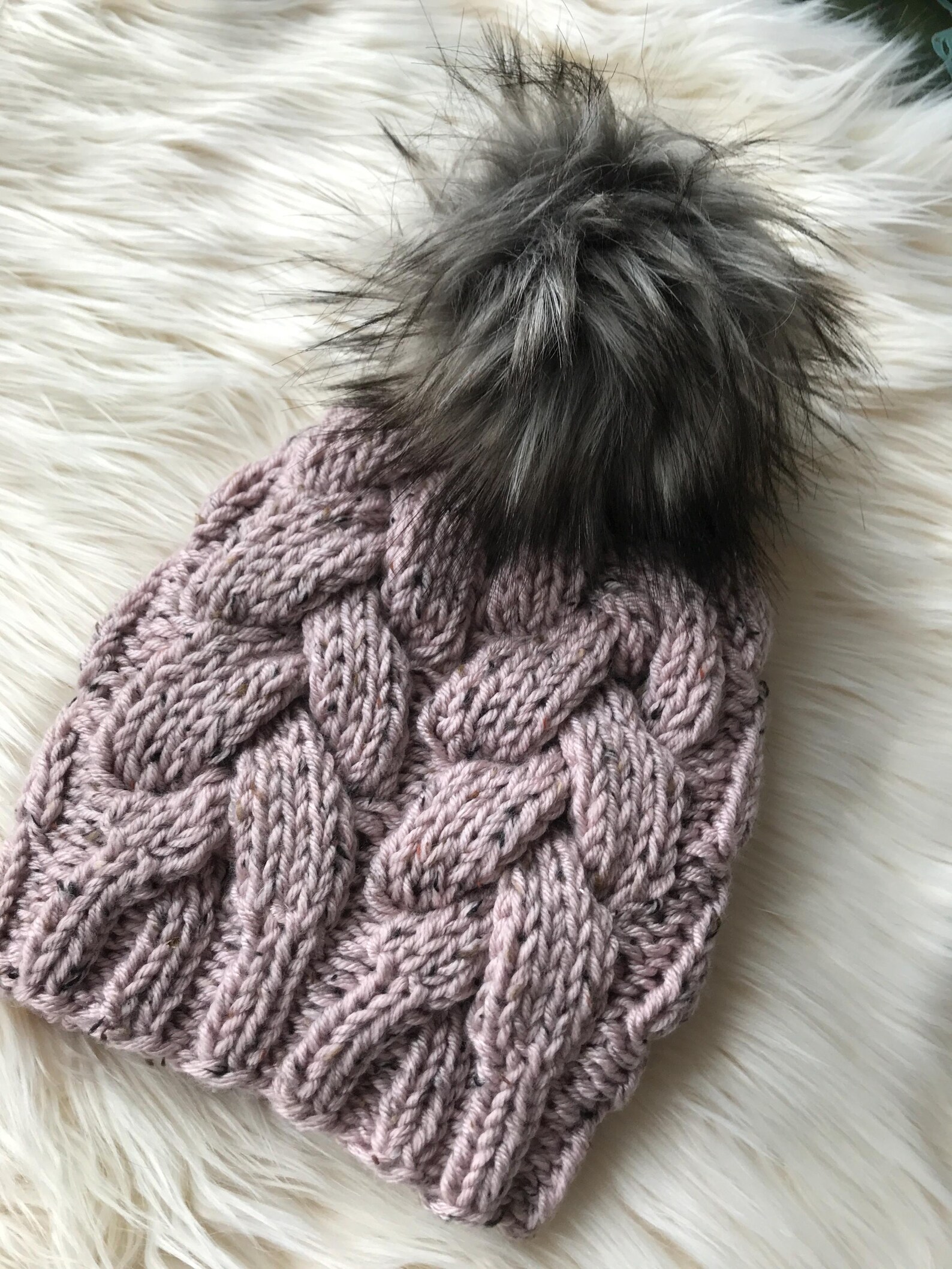 Knitting Pattern - Knitted Chunky Braided Beanie - Etsy