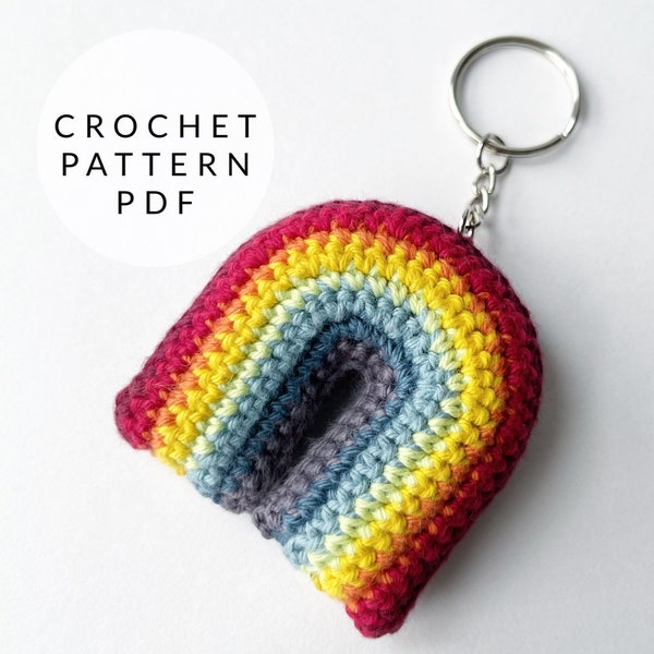 Rainbow Keychain - Etsy