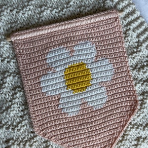 Crochet Pattern - Retro Daisy Wall Hanging - Etsy