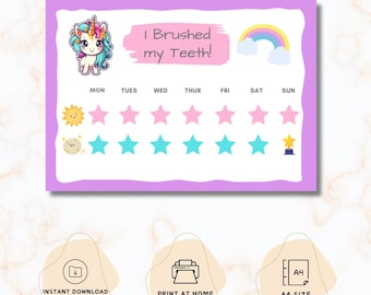 Bluey Brush Teeth Rewards Chart (printable) - Etsy