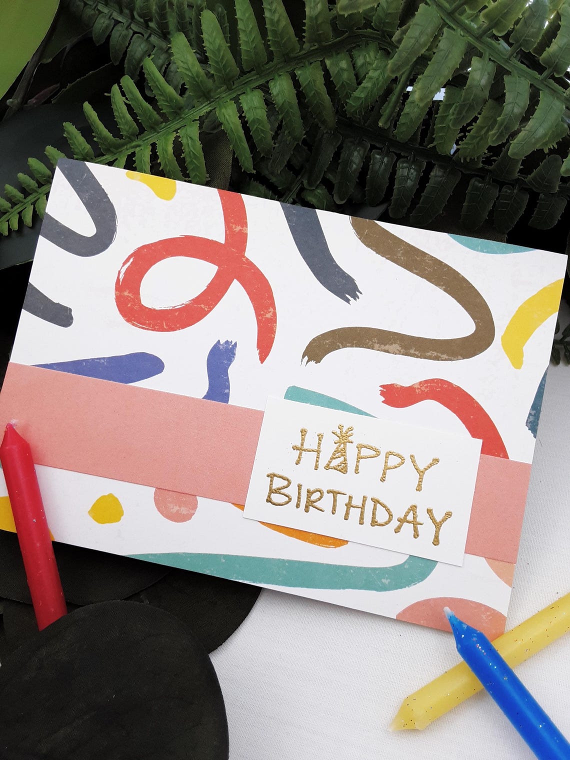 Confetti Birthday Card - Etsy