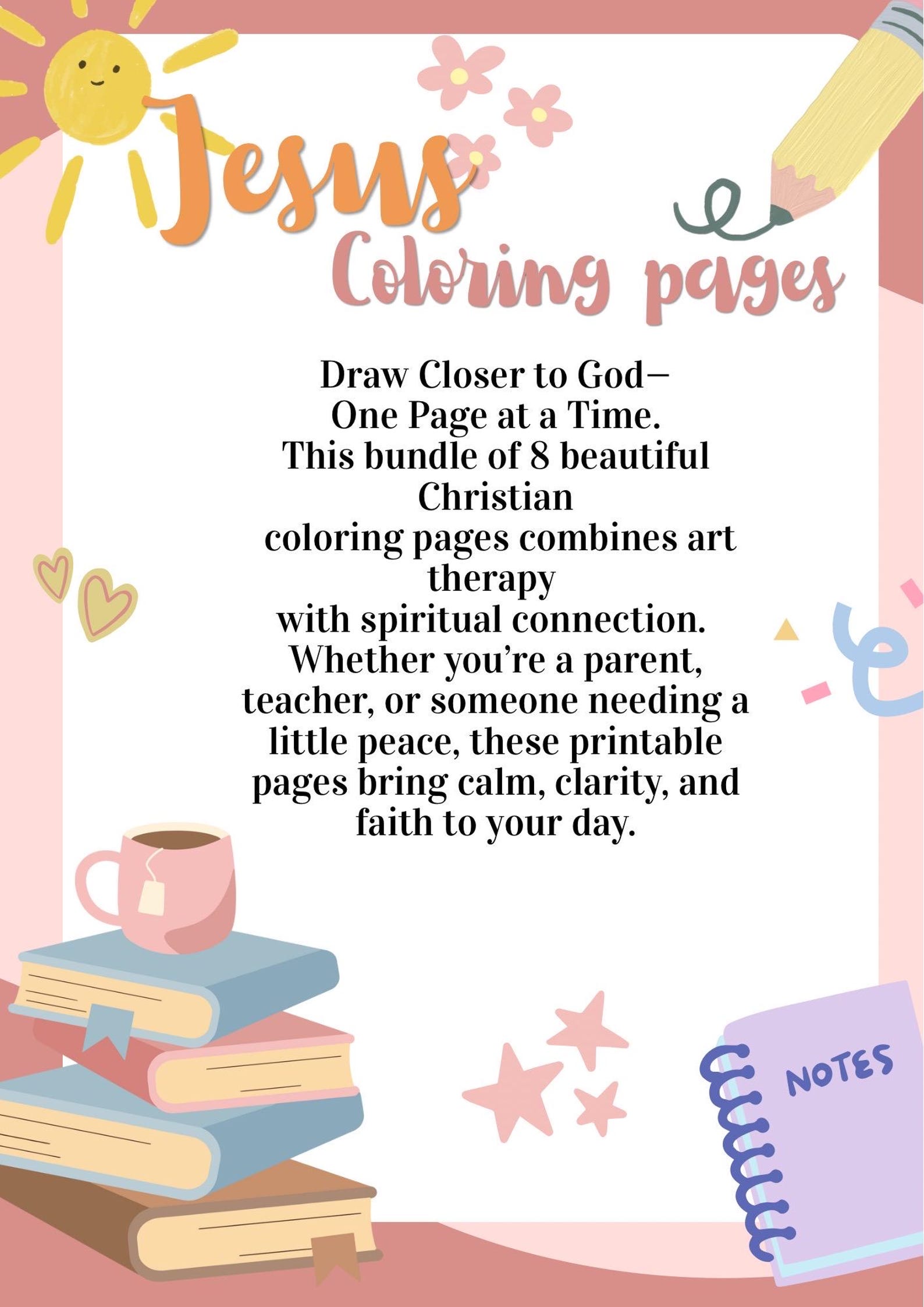 Christian Coloring Pages: Bible Verse Scripture Art (PDF Download) - Etsy